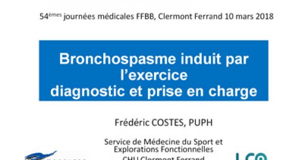 Bronchospasme induit par l’exercice : diagnostic et prise en charge ...